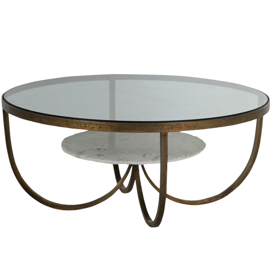 Wilbur Contemporary Round Coffee Table | Lighting Reimagined