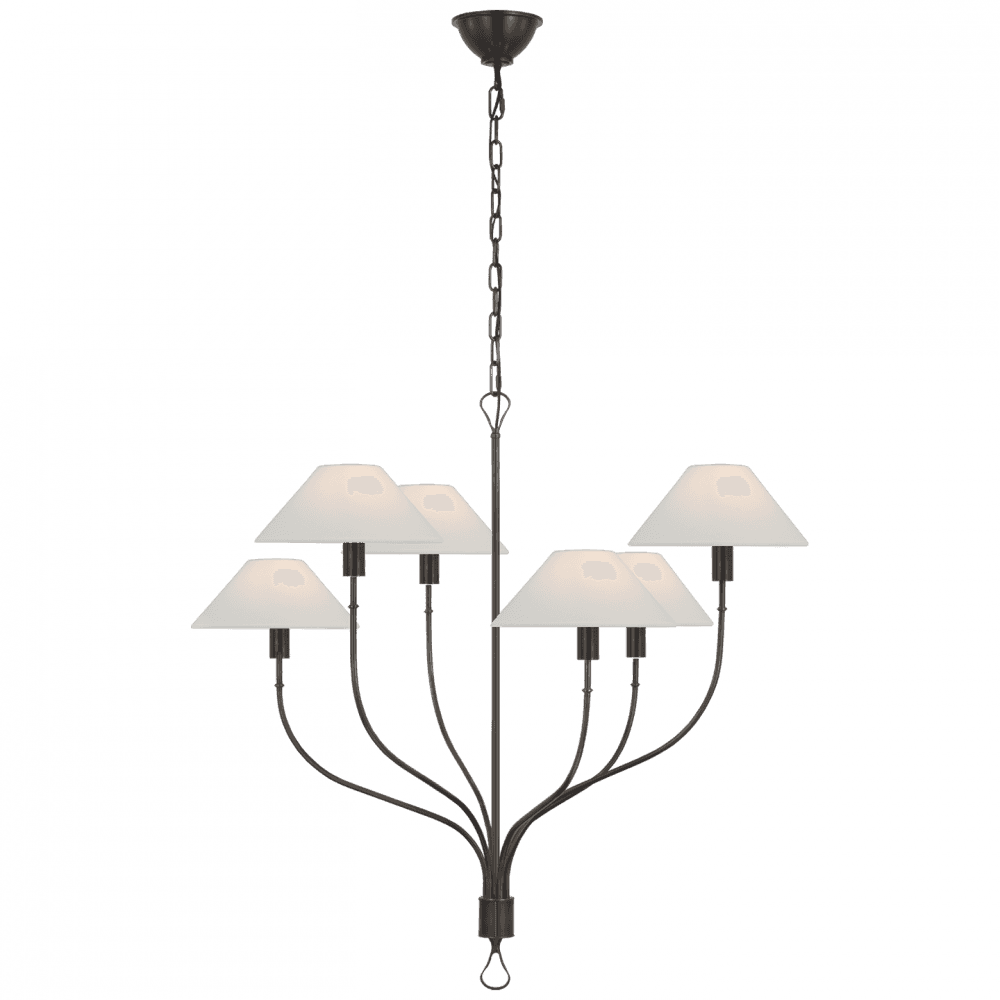Griffin Large Staggered Tail Chandelier, Visual Comfort & Co. Signature ...